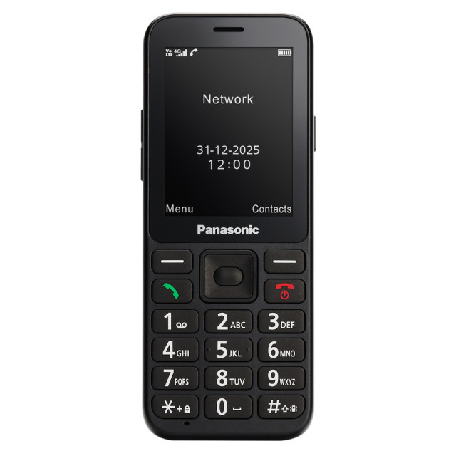 TELEFONI CELLULARI PANASONIC KX-TU250EXB T.CELL FACILE DA USARE NERO 4G SO